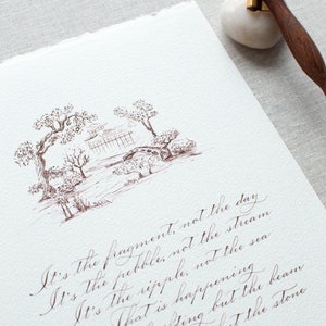 Custom Calligraphy Scroll With Wax Seal Handwritten Love Letter ...