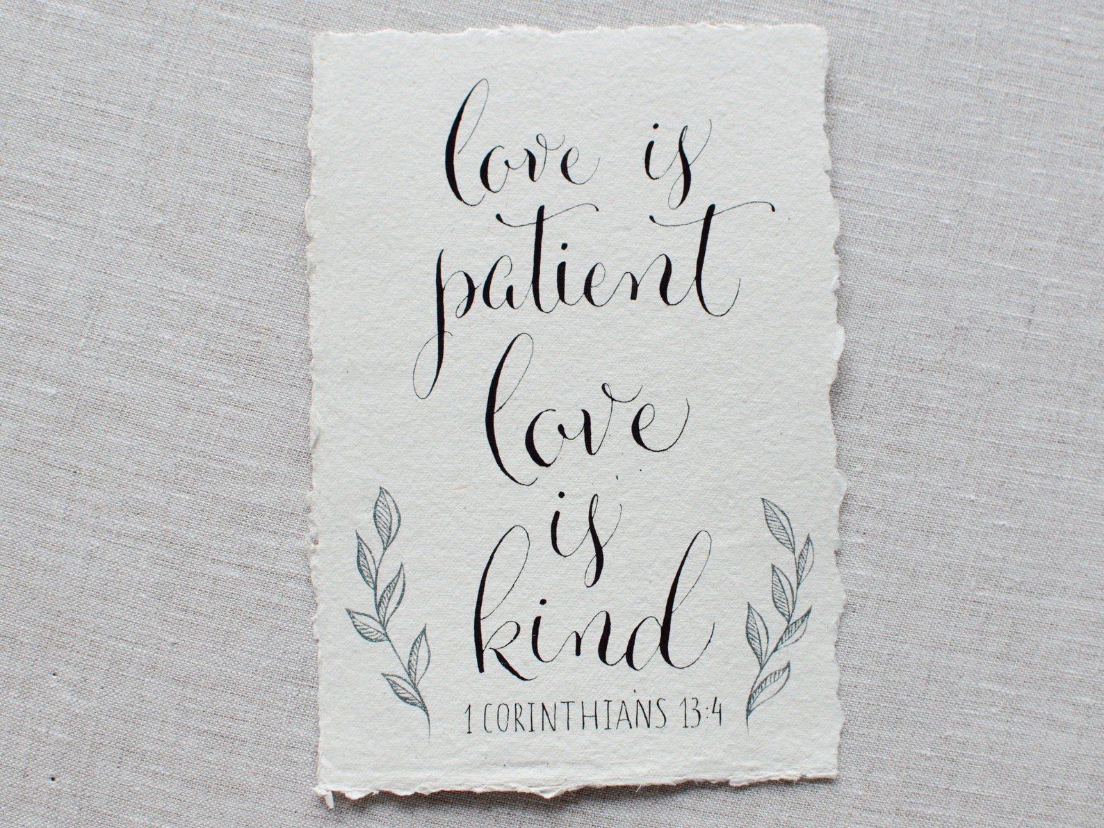 Custom Calligraphy Card Lettering Card Personalized - Etsy Canada