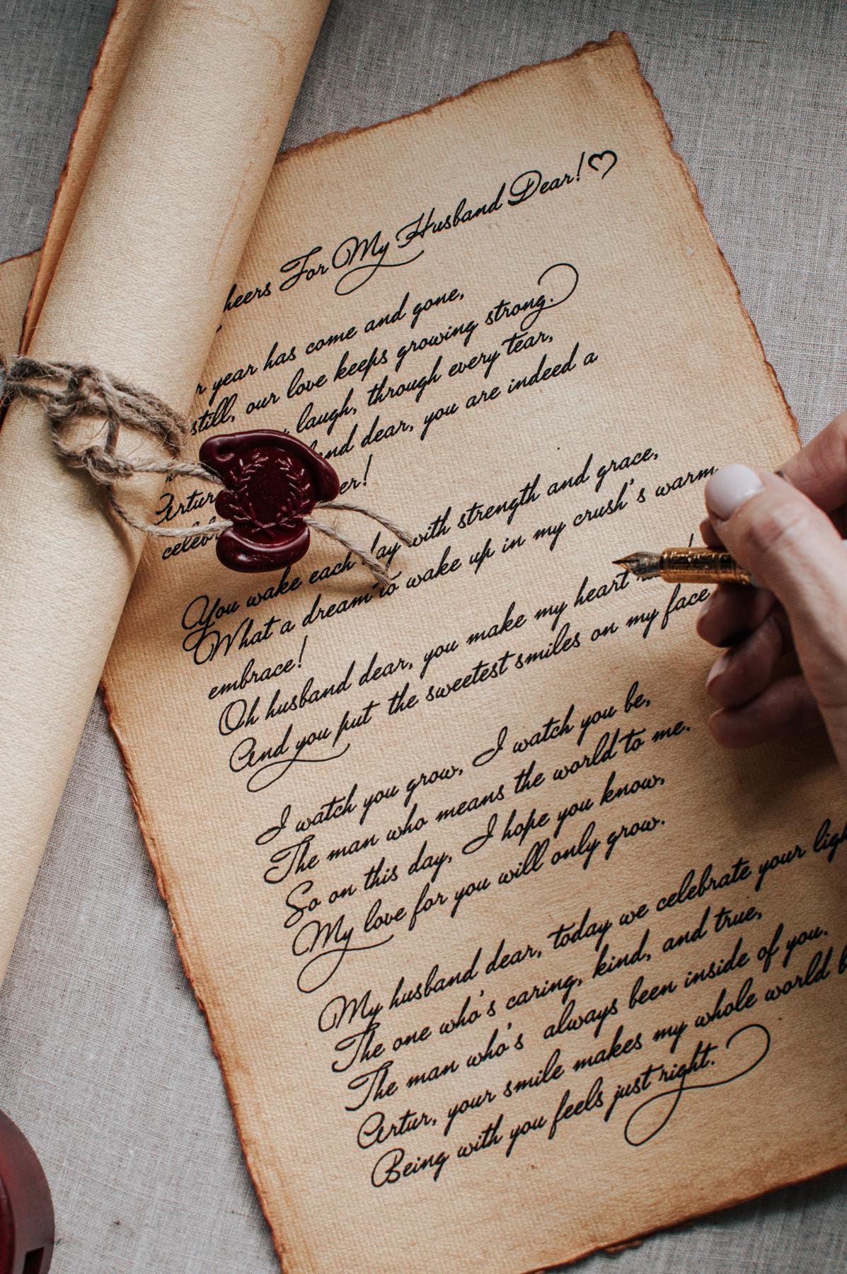 Handwritten Comfort Character Letter From Fictional Character Physical ...