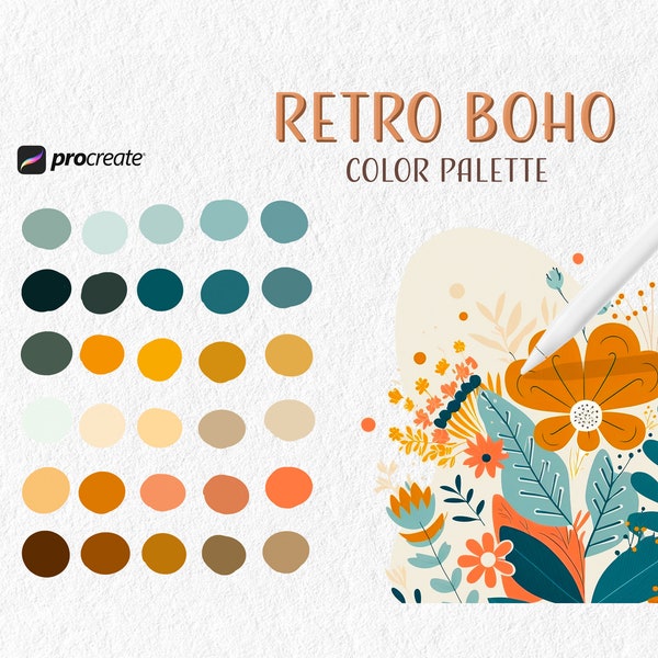Boho Color Palette - Etsy