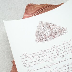 Handwritten Calligraphy Service Custom Calligraphy Wedding Vow Letter ...