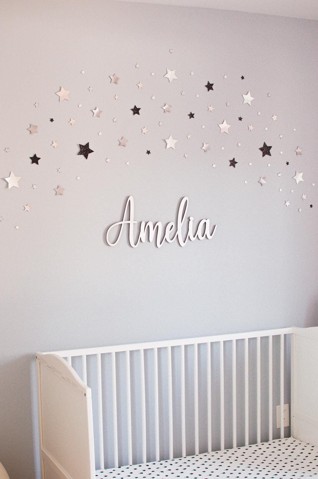 Star Wall Art DIY Template Nursery Decor Paper Star Digital Kit Nursery ...