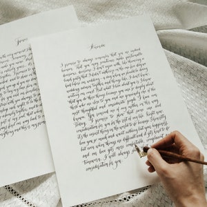 Custom Poem Print Calligraphy Quote Poetry Wall Art Personalized ...