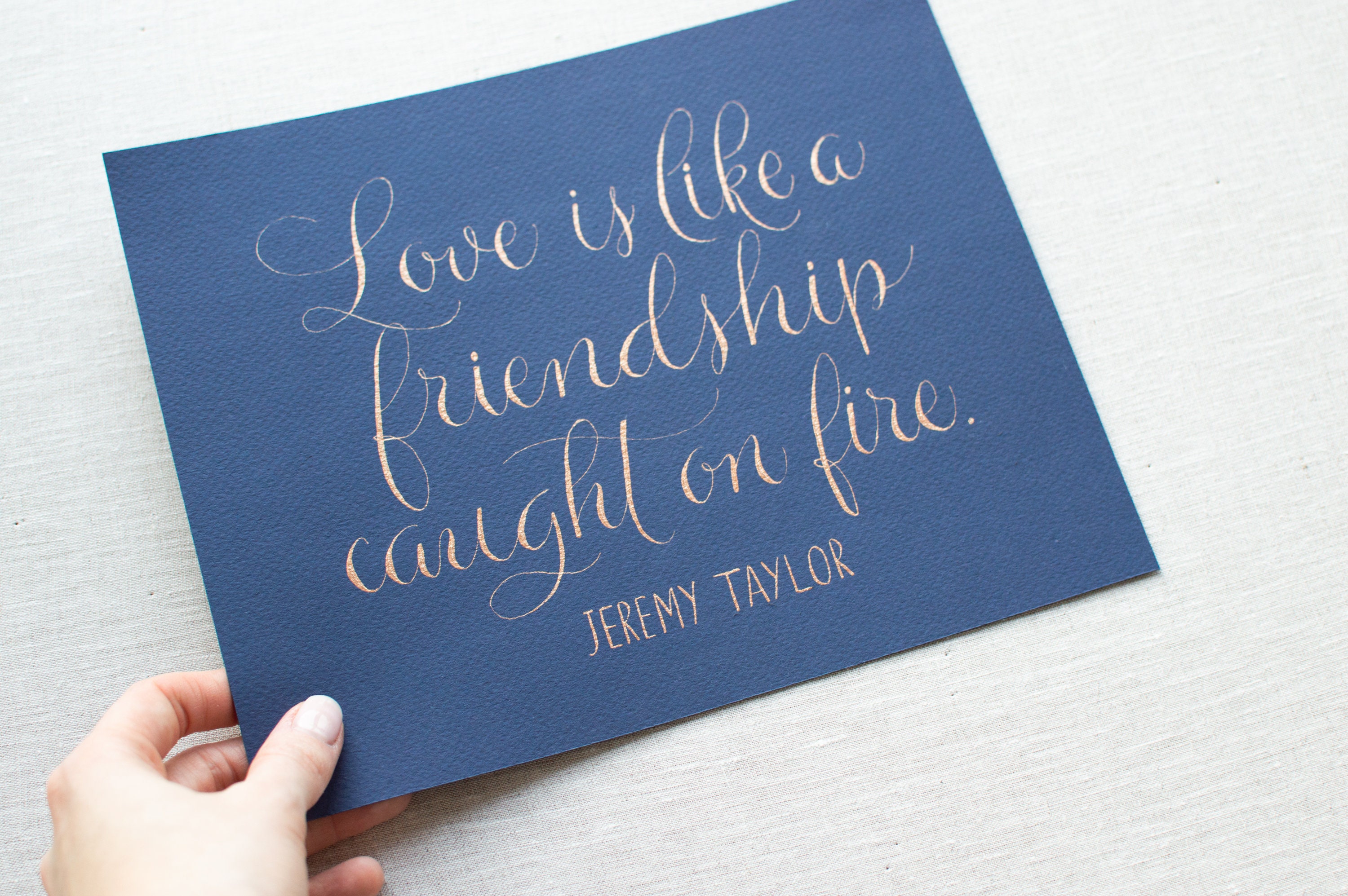 Custom Calligraphy Quote Personalized Calligraphy Citation Handwritten ...