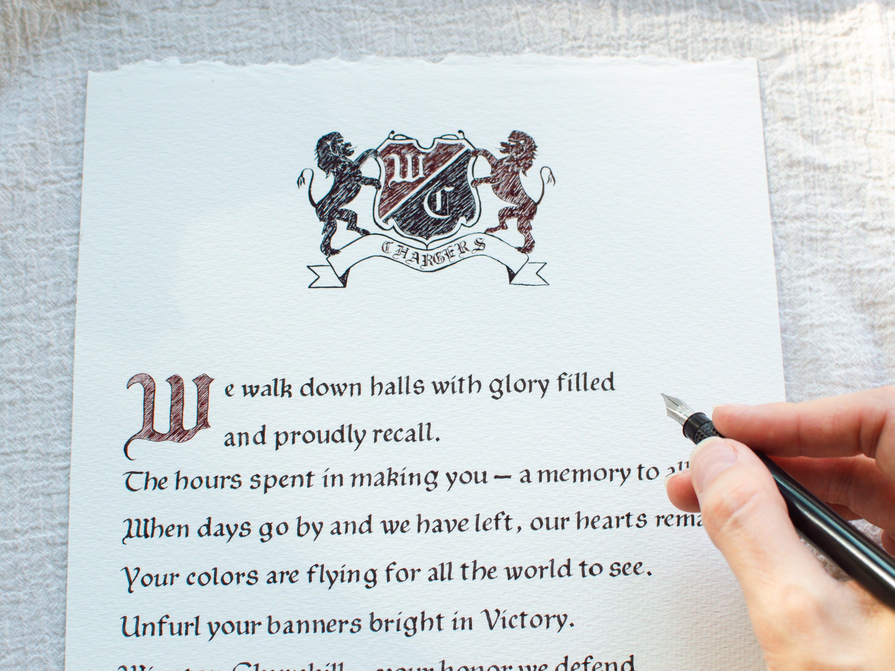 Custom Calligraphy Service Handwritten Song Letter Sketch Calligraphy ...