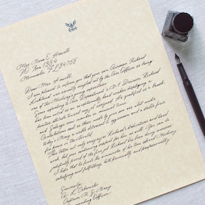 Handwritten Letter Calligraphy Letter Writing Service Wedding Love ...