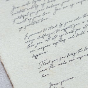 Handwritten Letter Writing Service Custom Calligraphy Service Wedding ...