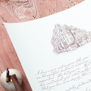 Handwritten Calligraphy Service Custom Calligraphy Wedding Vow Letter ...