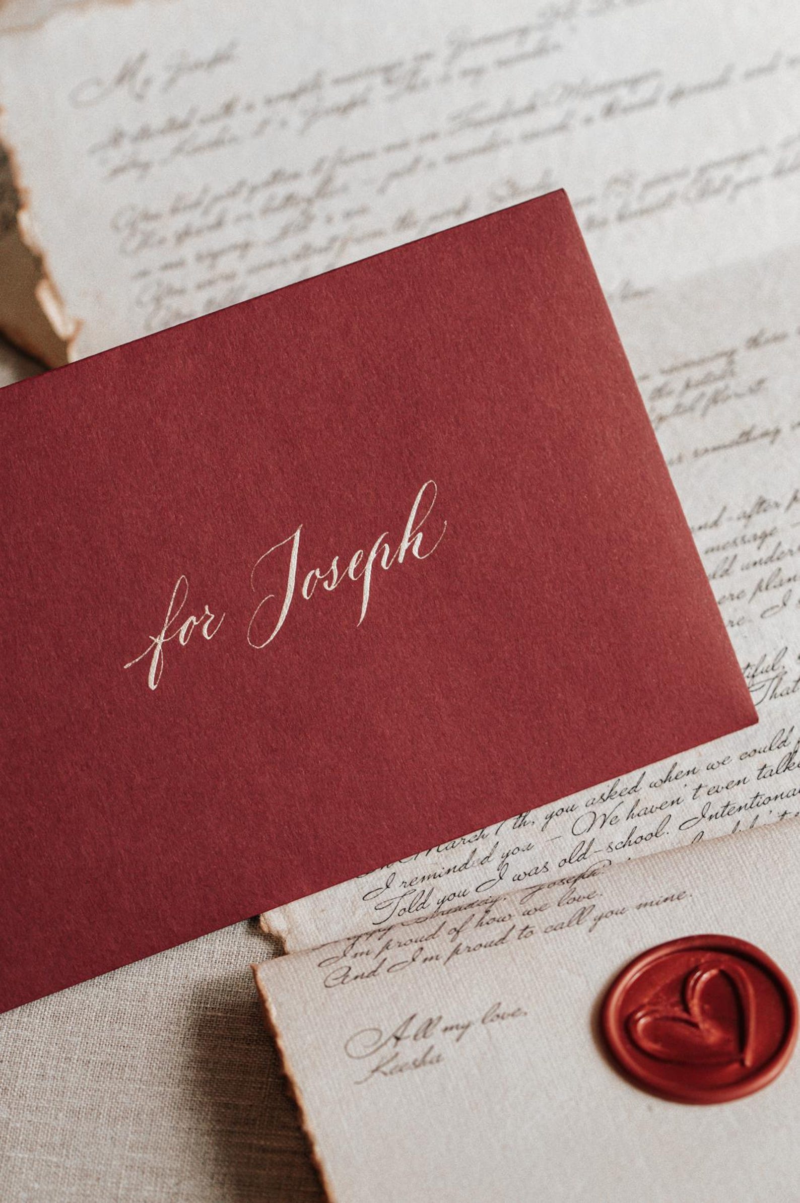 Personalized Love Letter Comfort Letter Wax Sealed Letter Wedding Vow ...
