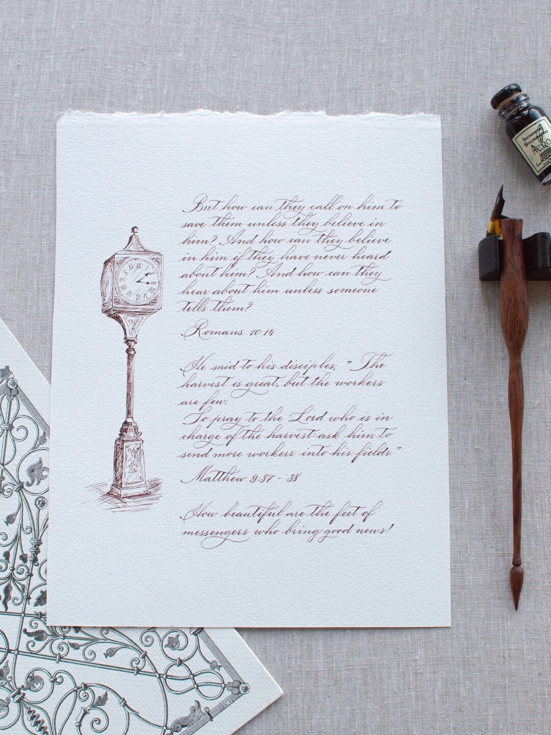 Custom Calligraphy Poster Handwritten Letter Personalized Calligraphy ...