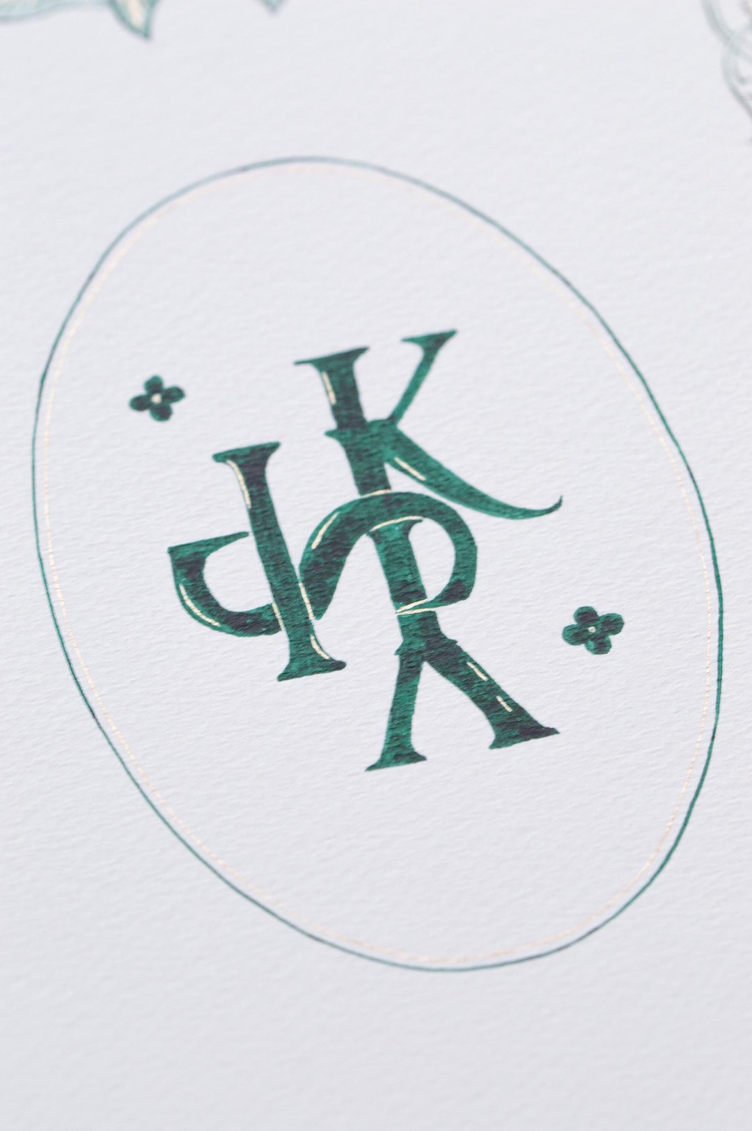 Lord of the Ring Gift Initial Symbol Tolkien Style Monogram Couple ...