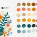 Procreate Color Palette Set Digital Art Palette Retro Boho Scheme ...
