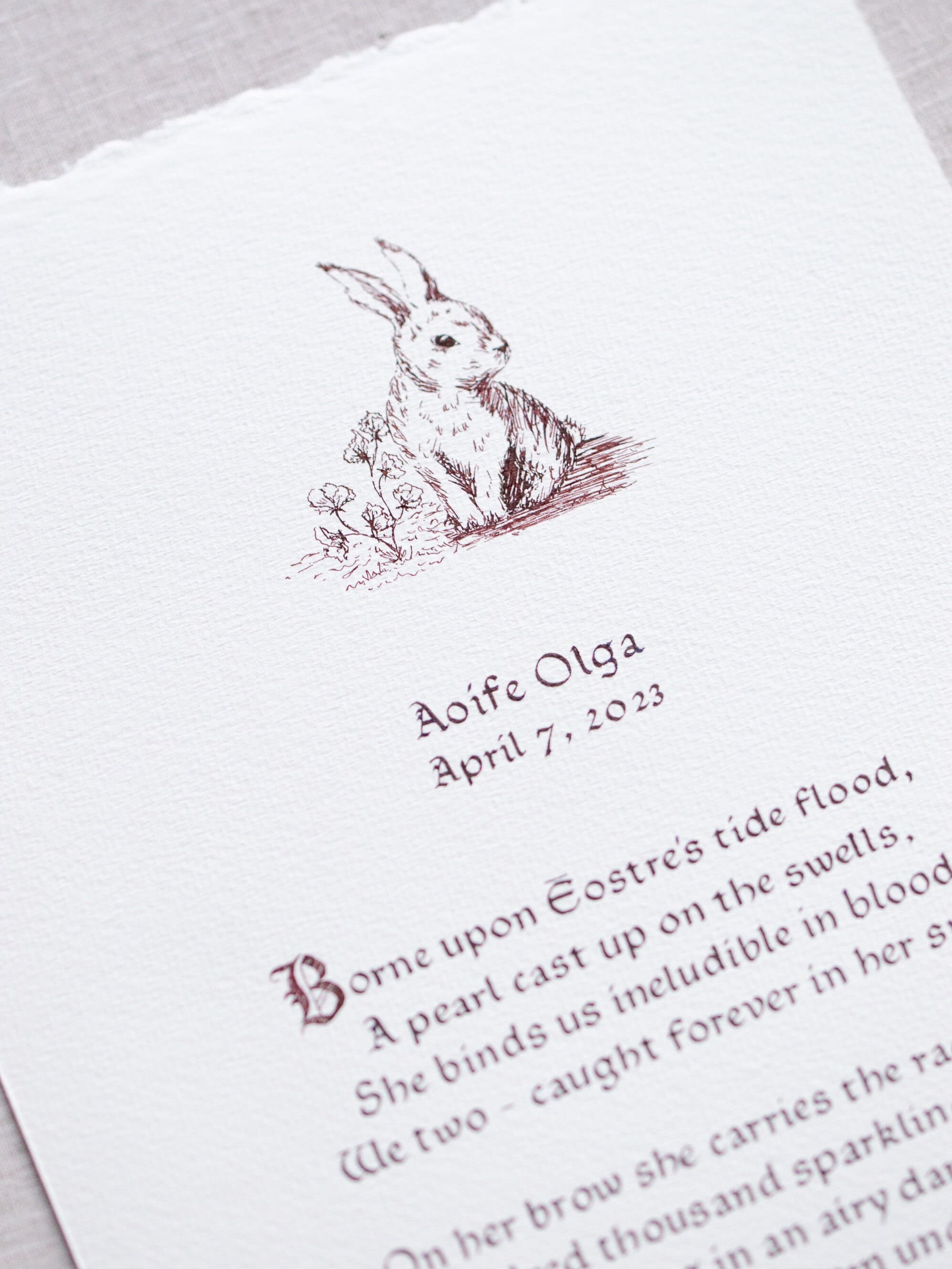 Handwritten Poem Custom Calligraphy Service Letter Sketch - Etsy