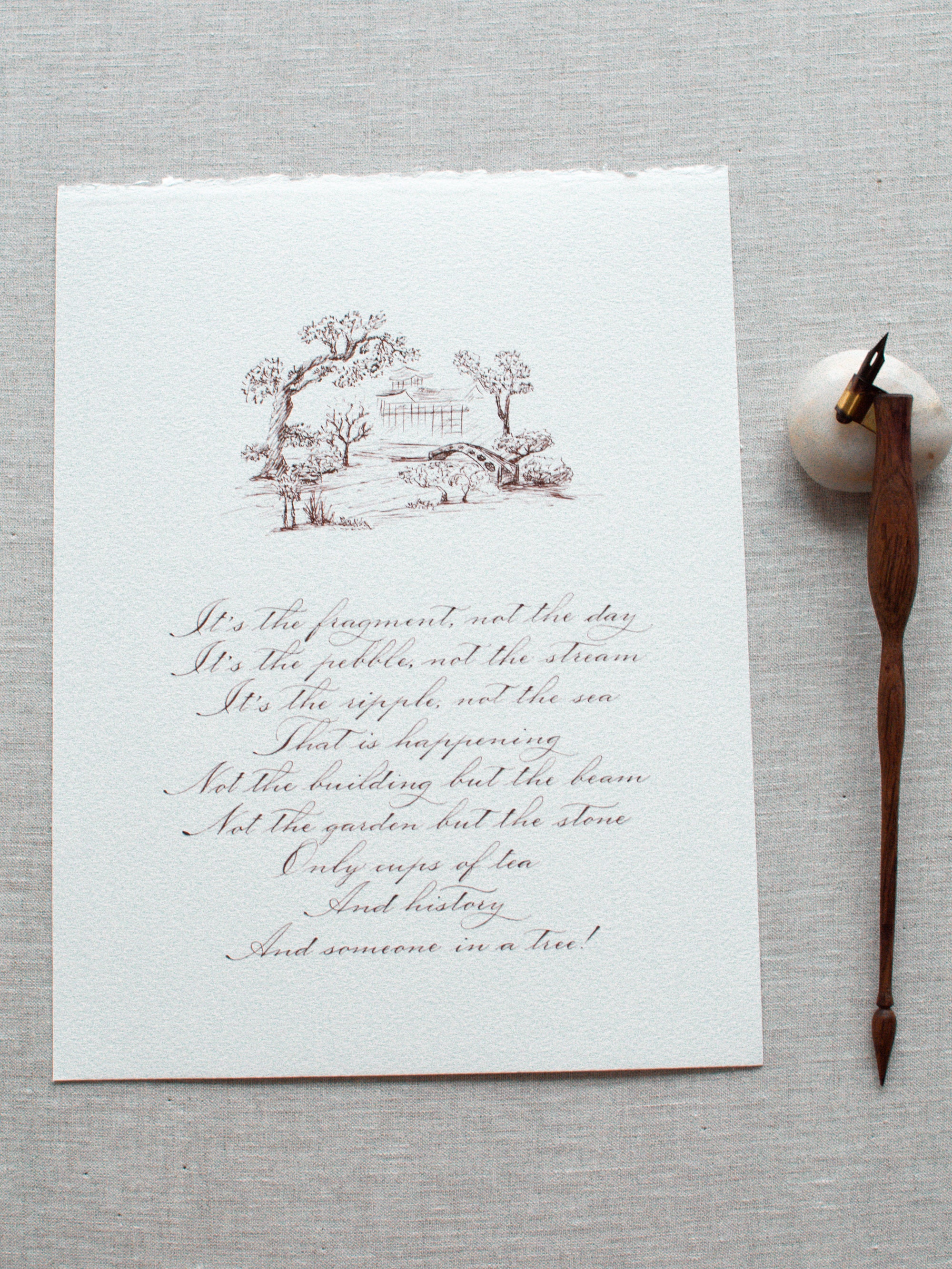 Custom Calligraphy Copperplate Service Handwritten Wedding Vow Letter ...