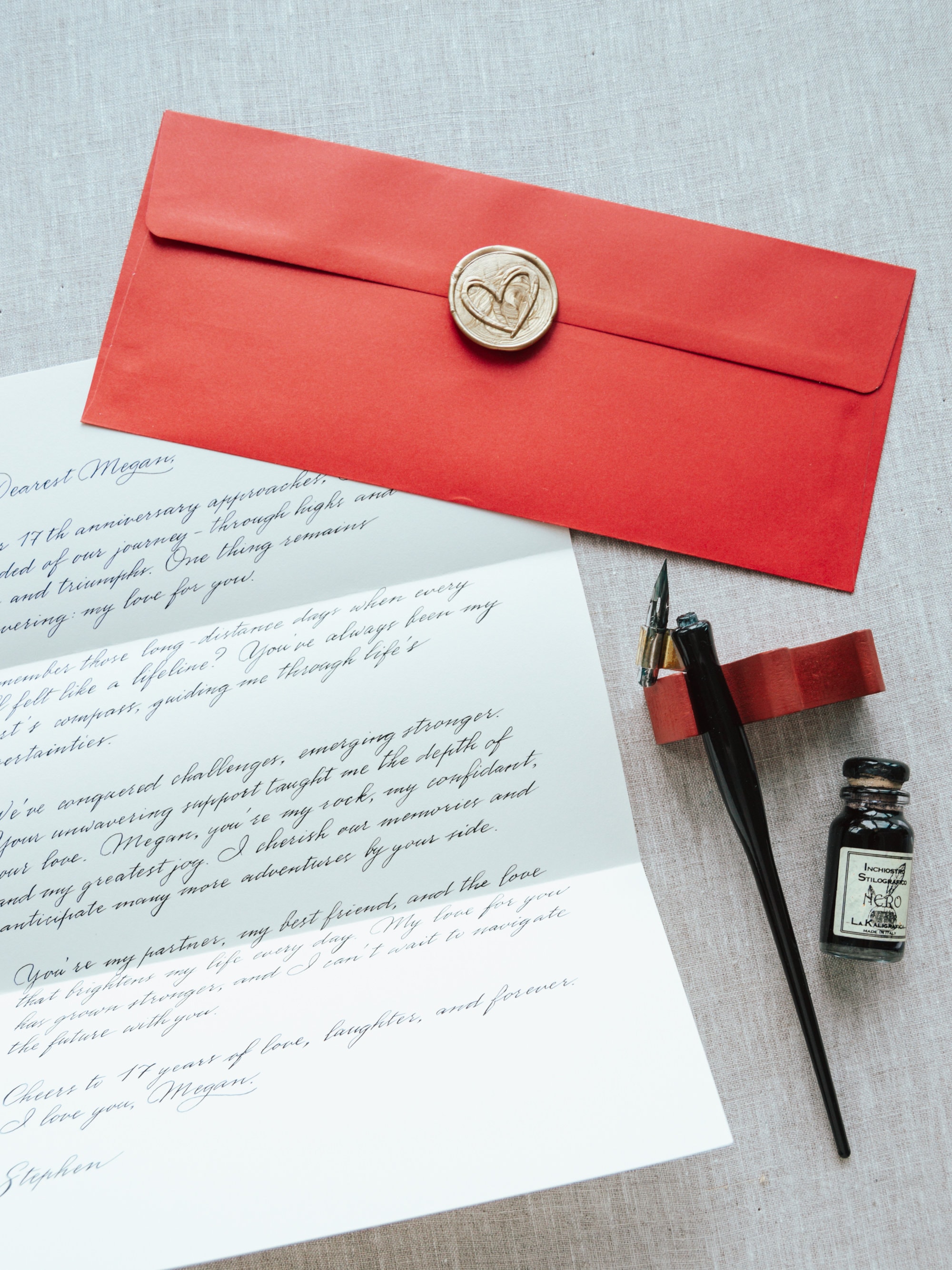 Calligraphy Letter Handwritten Letter Custom Calligraphy Service Love ...