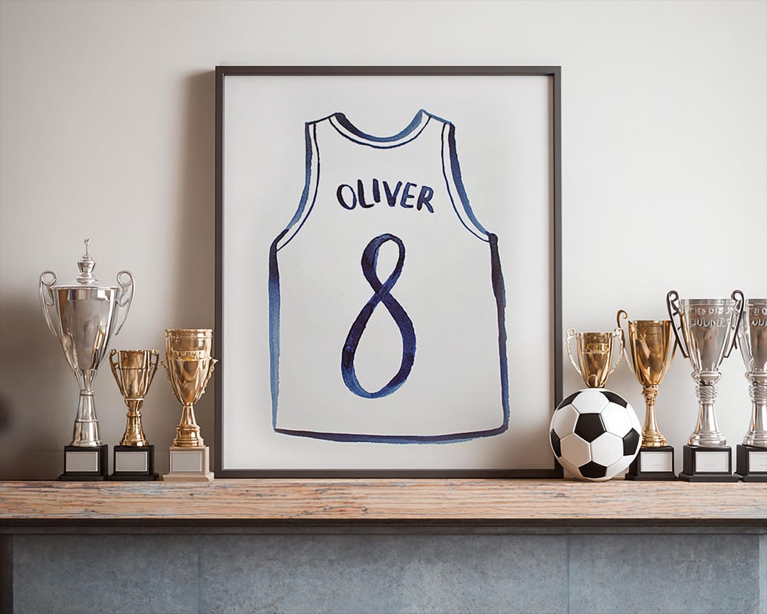 Custom Soccer Poster Personalized Football Poster Boys Room Decor ...