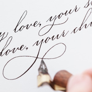 Calligraphy Custom Calligraphy Service Handwritten Letter Calligraphy ...