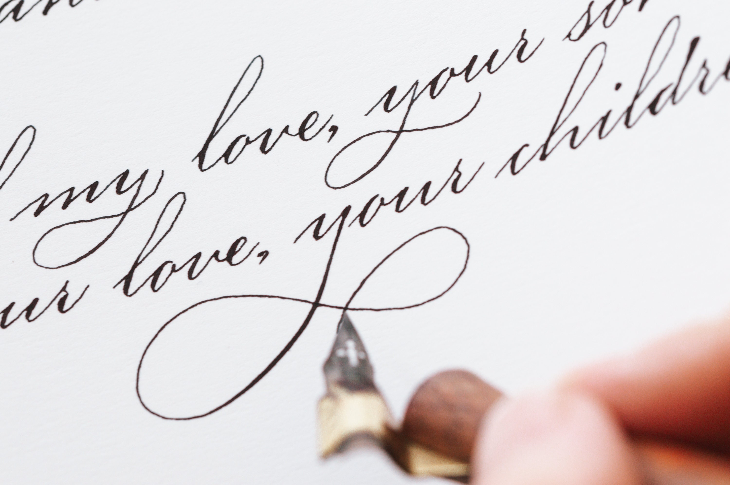 Calligraphy Custom Calligraphy Service Handwritten Letter - Etsy Canada