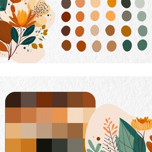 Procreate Color Palette Earthy Boho Color Scheme Branding Design ...