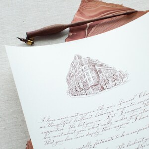 Handwritten Calligraphy Service Custom Calligraphy Wedding Vow Letter ...