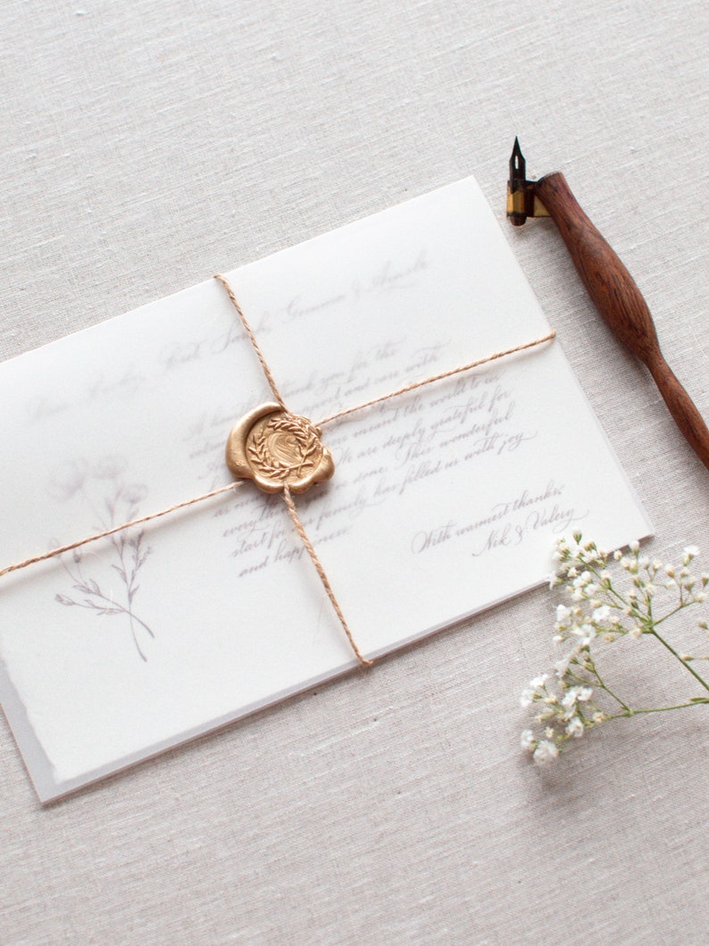 Custom Calligraphy Service Handwritten Thank You Card Gift to Say Thank ...