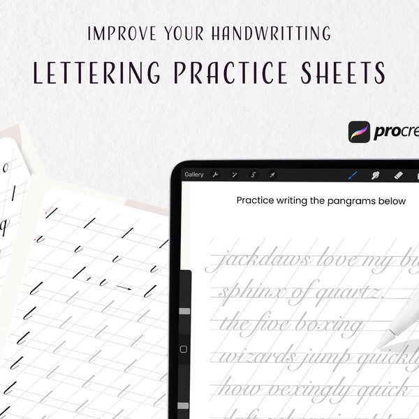 Calligraphy Guide Sheet - Etsy