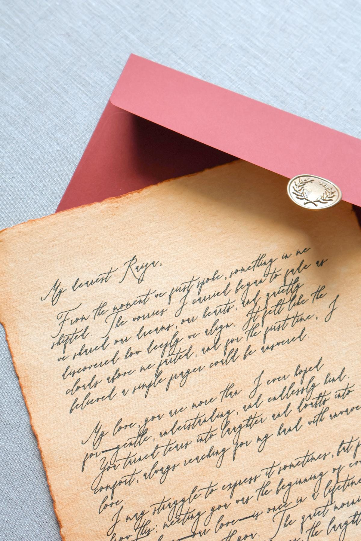 Custom Love Letter Writing Service Personalized Letter for Her ...