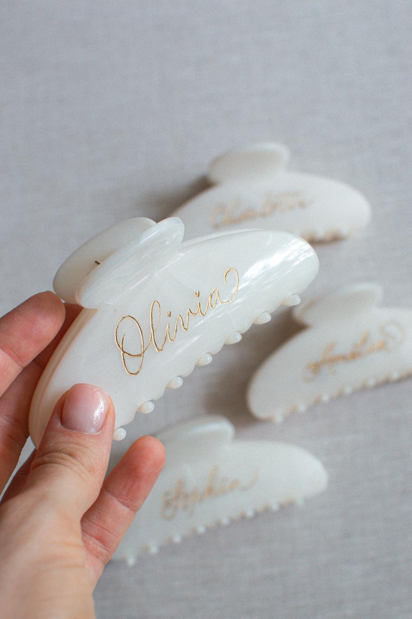 Custom Hair Clip Customized Hair Claw Bridesmaid Claw Clip Wedding Gift ...