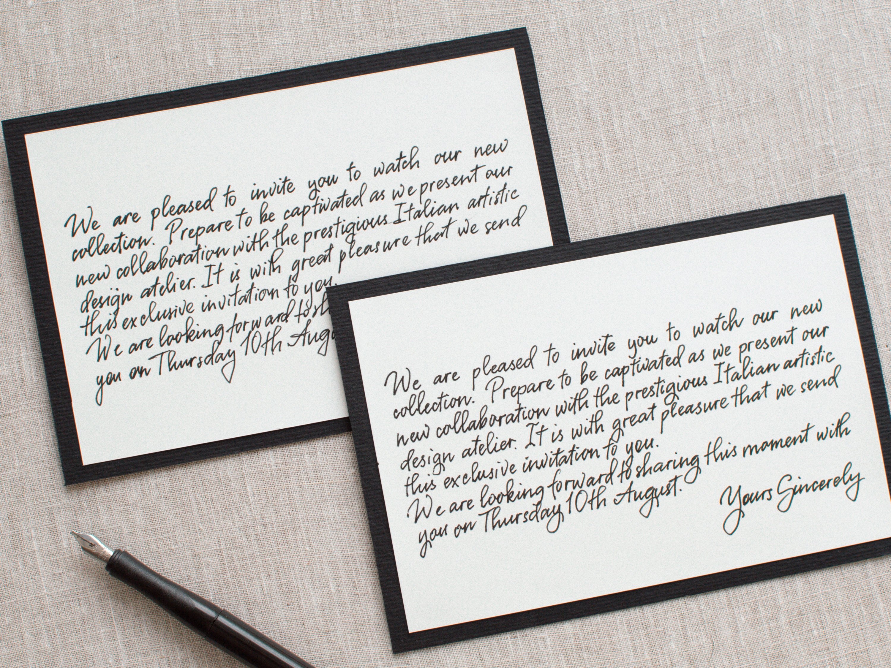 Writing An Invitation Card Writing Invitation Card Stock Illustrations