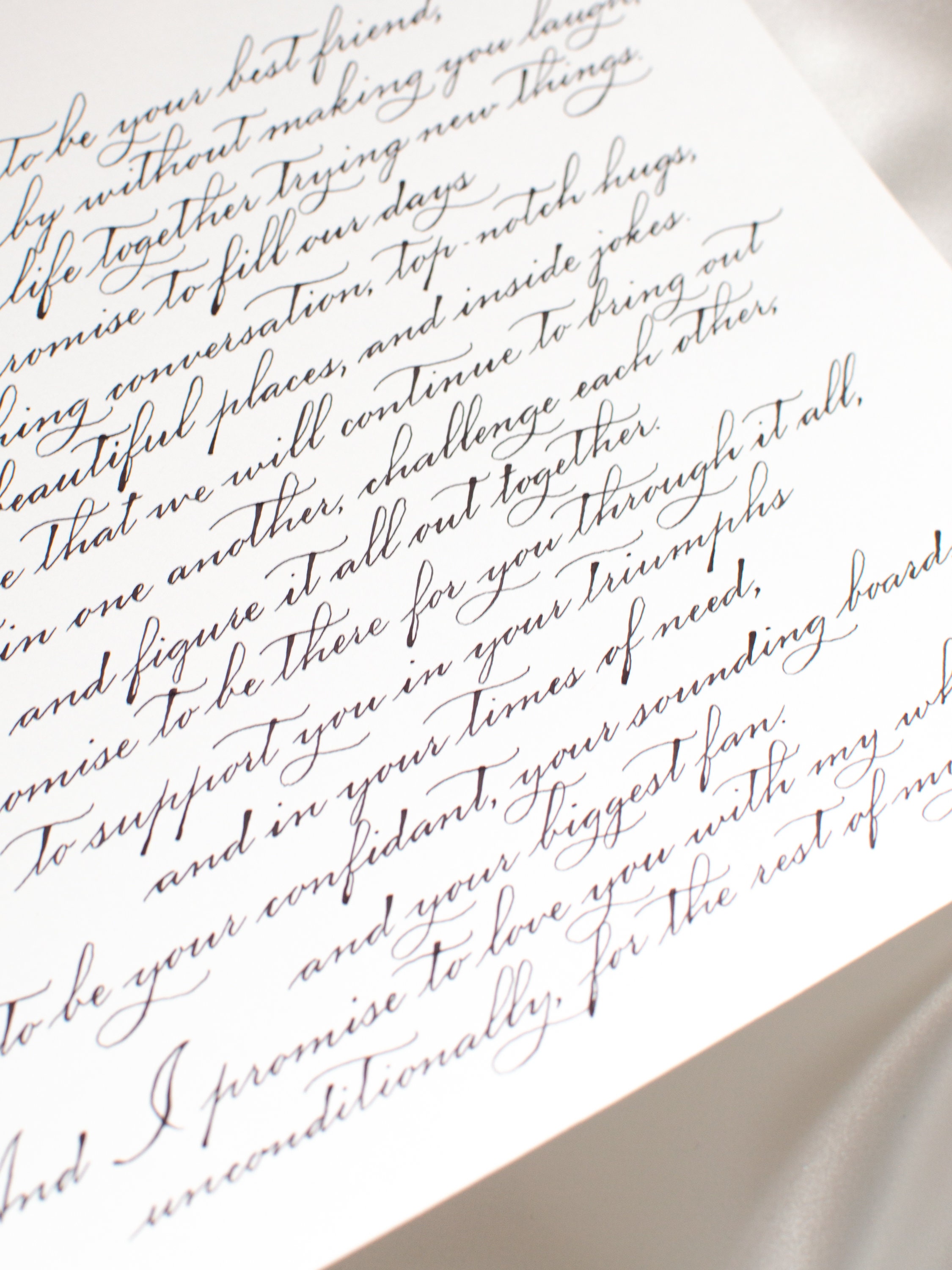 Custom Calligraphy Poster Handwritten Calligraphy Service - Etsy