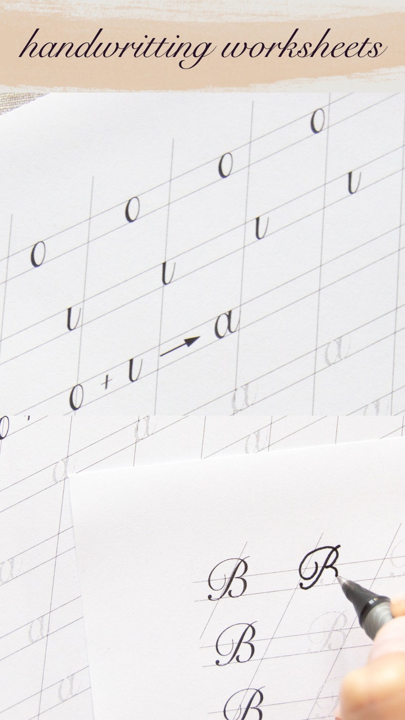 Handwriting Practice Page Handwriting Worksheet Traceable Workbook ...
