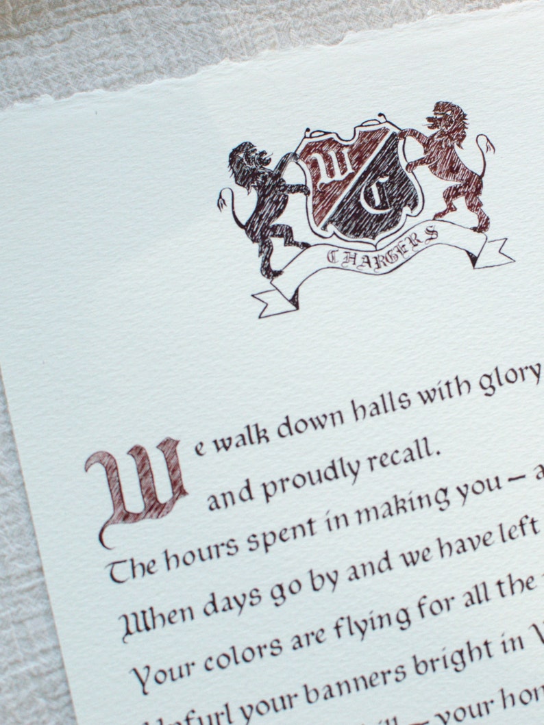 Handwritten Poem Custom Calligraphy Service Letter Sketch Calligraphy ...