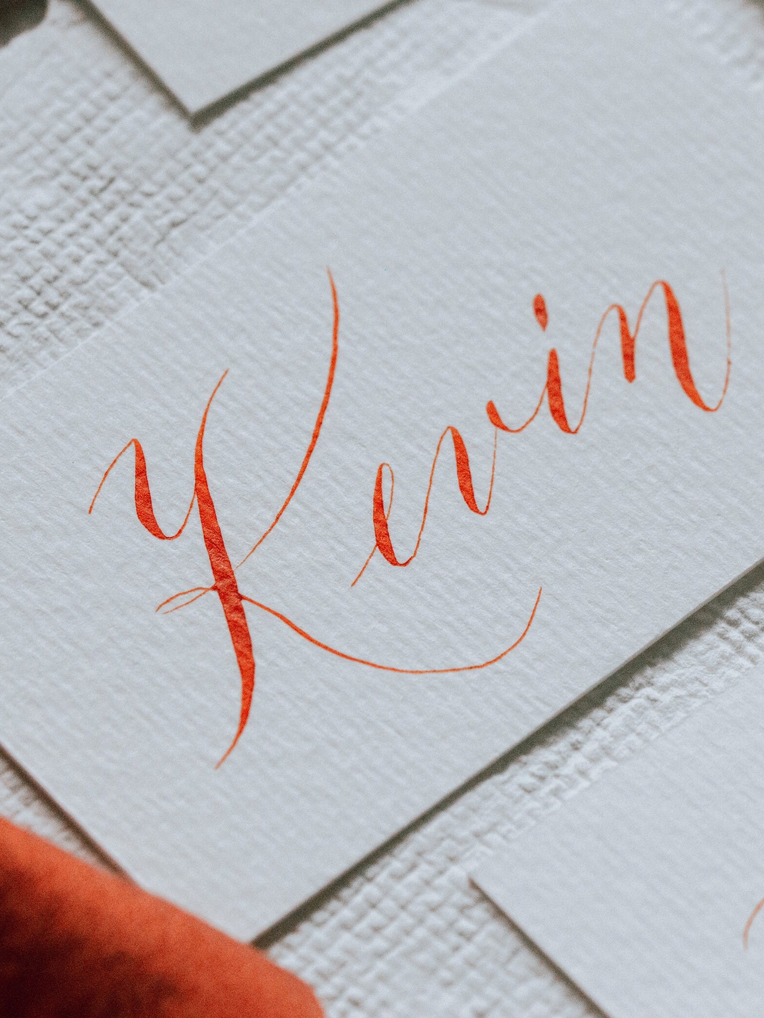 Custom Calligraphy Place Card With Name Wedding Table Name - Etsy