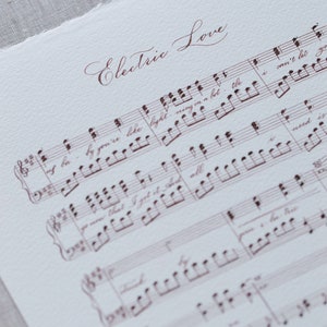 Handwritten Music Sheet Custom Music Sheet Paper Personalized Song ...