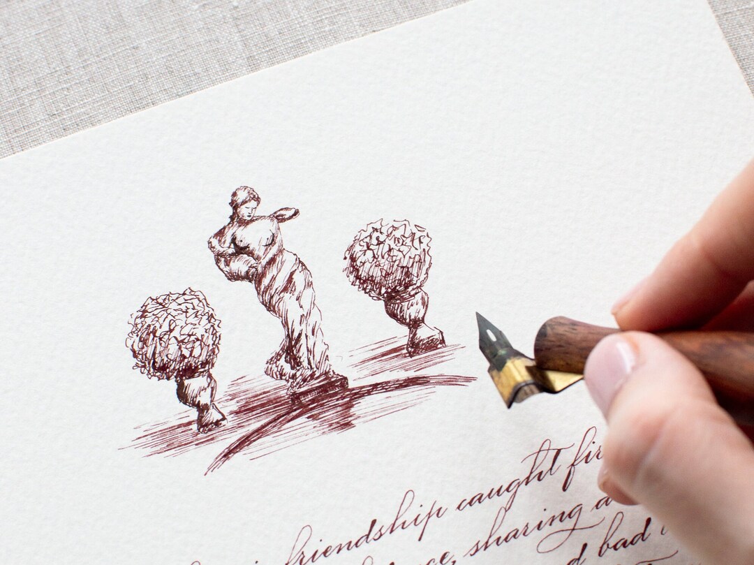 Custom Handwritten Poem Print Paper Anniversary Couple Gift Custom ...