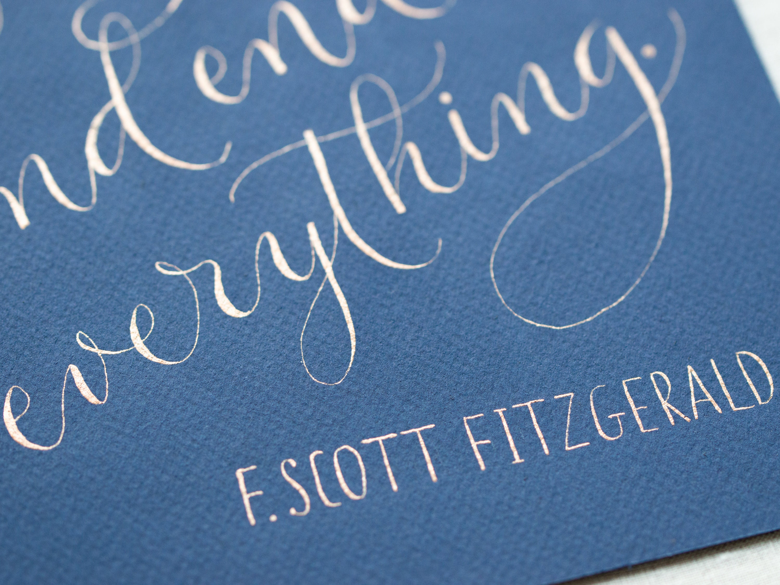 Custom Calligraphy Quote Personalized Calligraphy Citation Handwritten ...