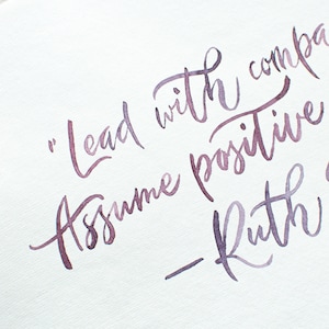 Custom Calligraphy Wall Art Watercolor Calligraphy Quote Watercolor ...