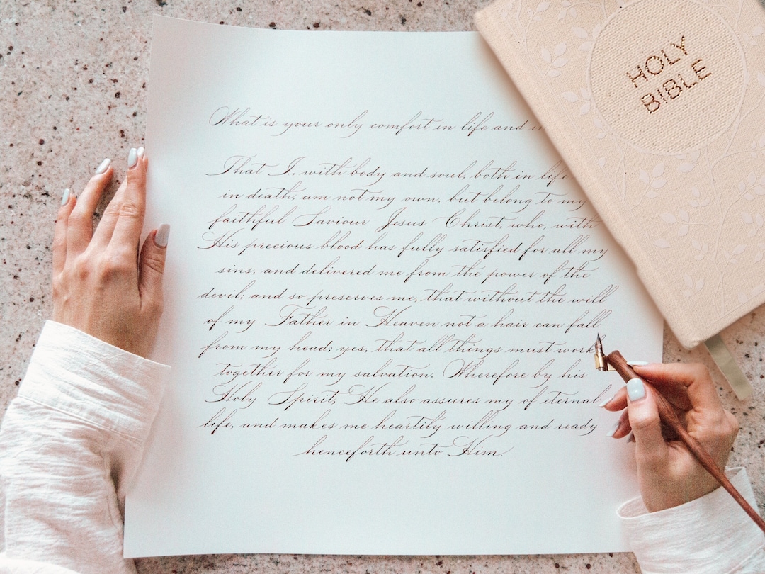 Custom Hand Written Scripture Handwritten Bible Verse Lettering ...