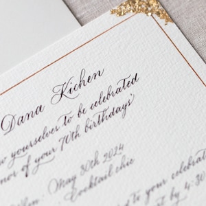 Handwritten Calligraphy Invitation Custom Wedding Invitation ...