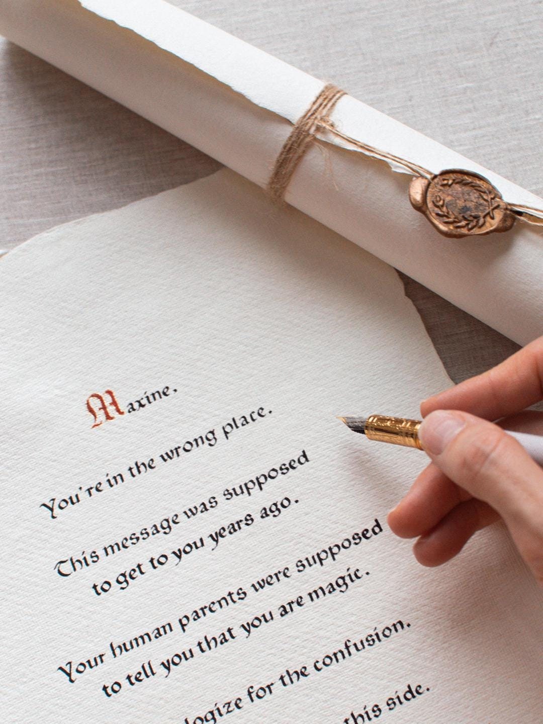 Custom Spell Scroll Letter Scroll Letter D&D Soul Contract Scroll Love ...