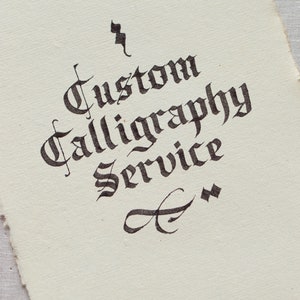 Custom Calligraphy Commission Fraktur Calligraphy Medieval Manuscript ...