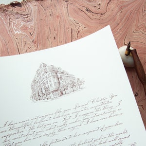 Handwritten Calligraphy Service Custom Calligraphy Wedding Vow Letter ...