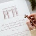 Custom Calligraphy Print Architect Gift Letter Handwritten - Etsy