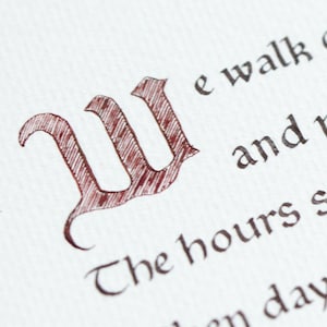 Handwritten Poem Custom Calligraphy Service Letter Sketch Calligraphy ...