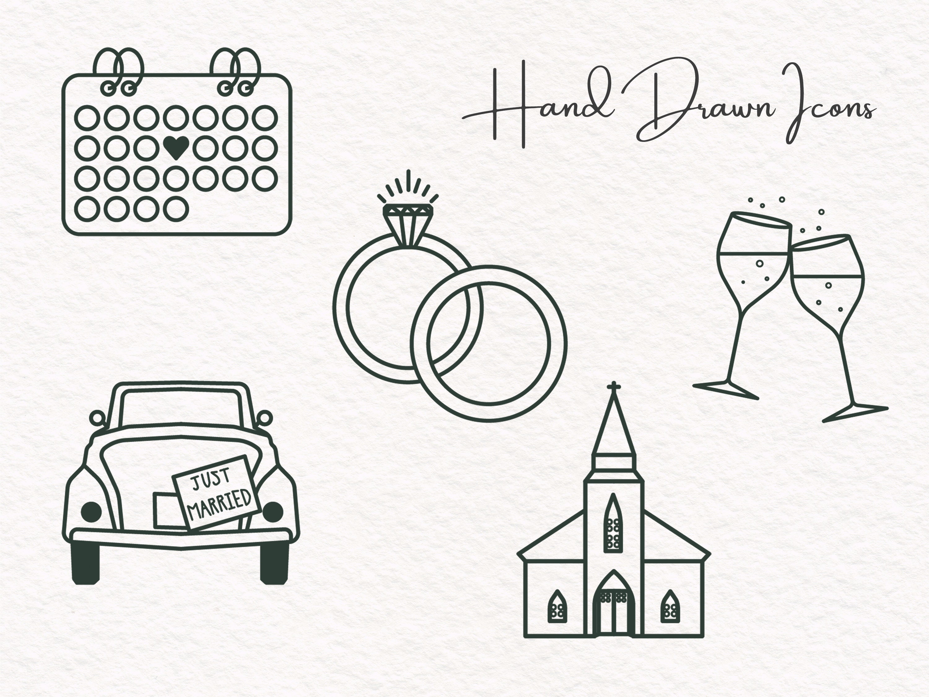 Wedding Icon SVG Wedding Clipart Wedding Timeline Icon Wedding - Etsy UK
