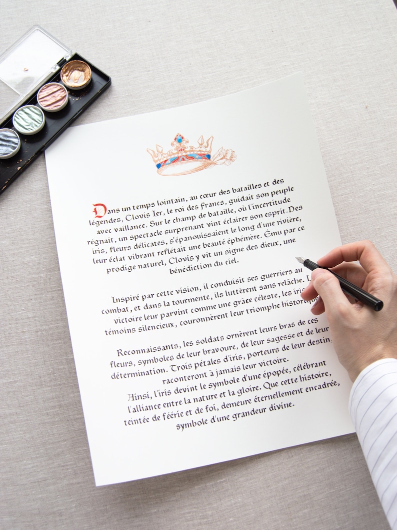 Custom Calligraphy Service Handwritten Poem Letter Sketch Calligraphy ...