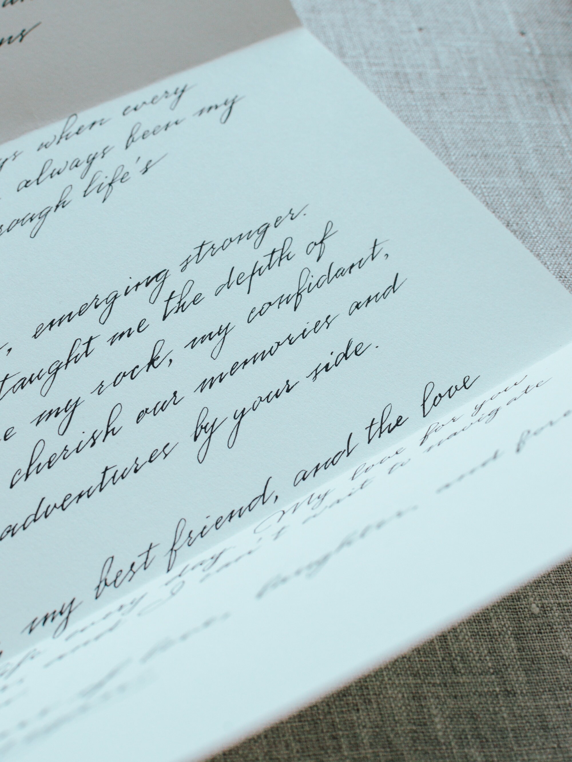Calligraphy Letter Handwritten Letter Custom Calligraphy Service Love ...