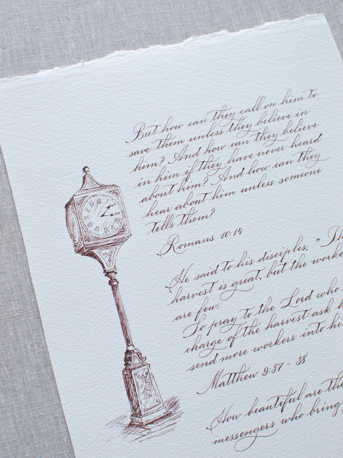 Custom Calligraphy Poster Handwritten Letter Personalized Calligraphy ...