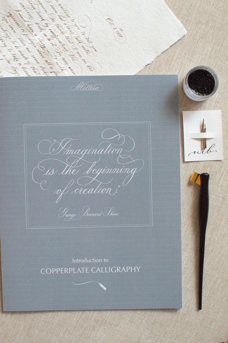 Calligraphy Starter Kit Lettering Practice Guide Nikko G Calligraphy ...