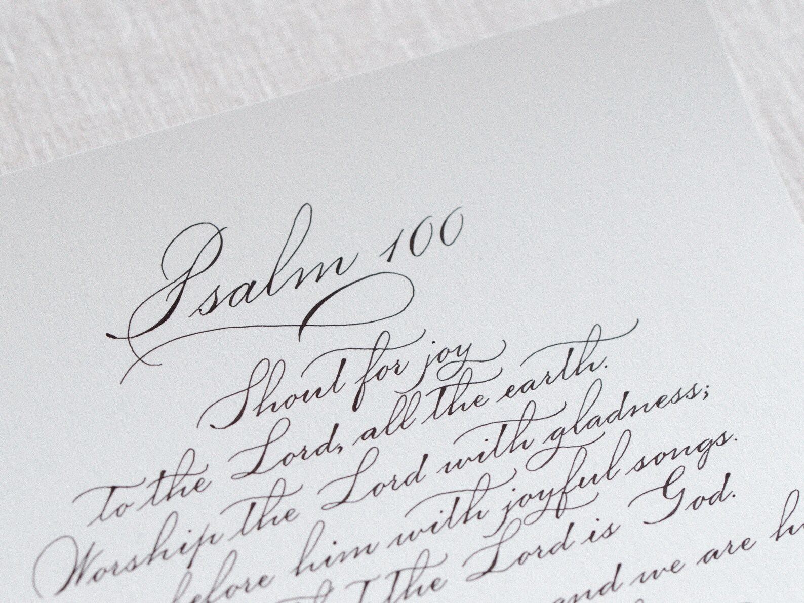 Psalm 100 Handwritten Bible Verse Wall Art Custom Christian - Etsy Canada